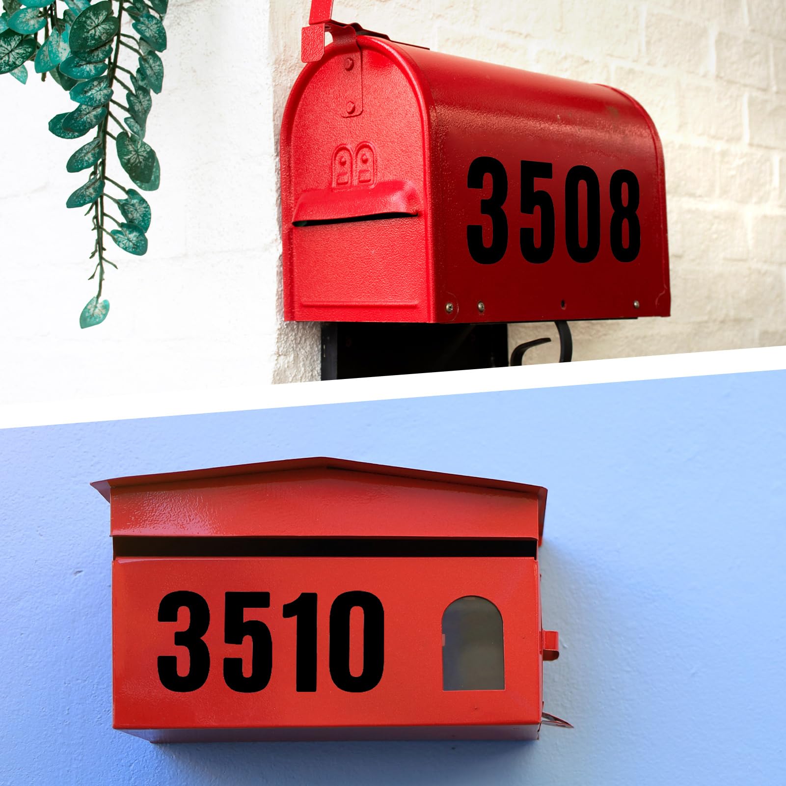 200 Pcs 10cm Black Number Stickers Waterproof Stick On Numbers Vinyl ...