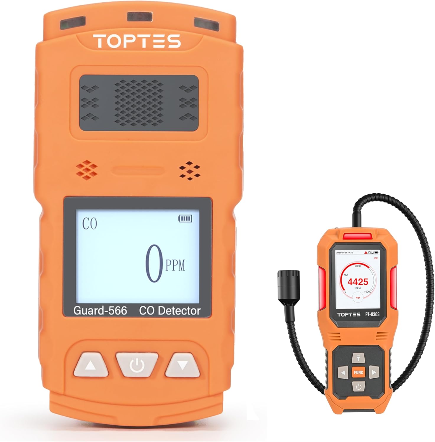 PT-830S Rechargeable Gas Leak Detector & Guard-566 Portable Carbon ...