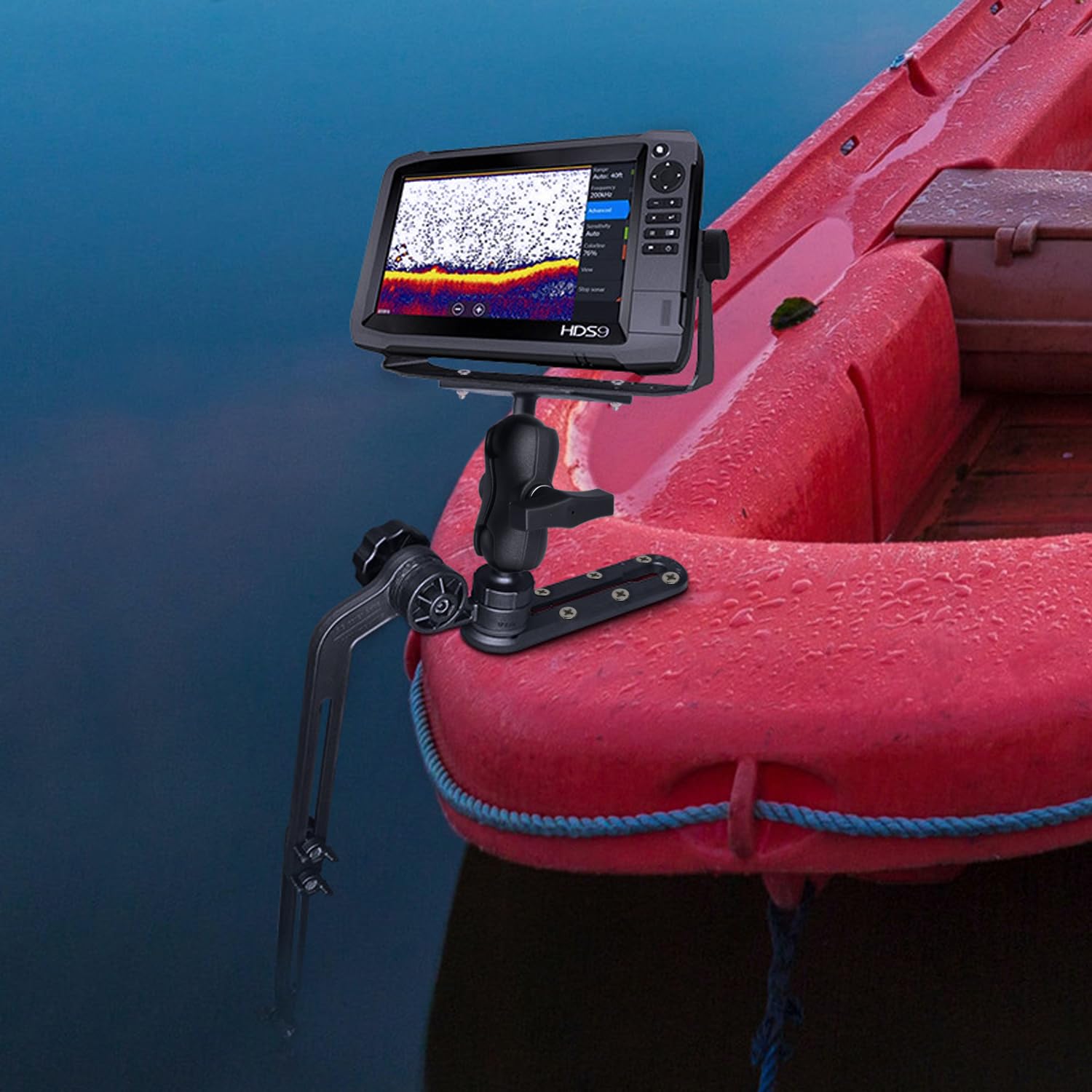 Universal Sounder Mount Kayak Fish Finder Mount 1.5" Ball Base ...