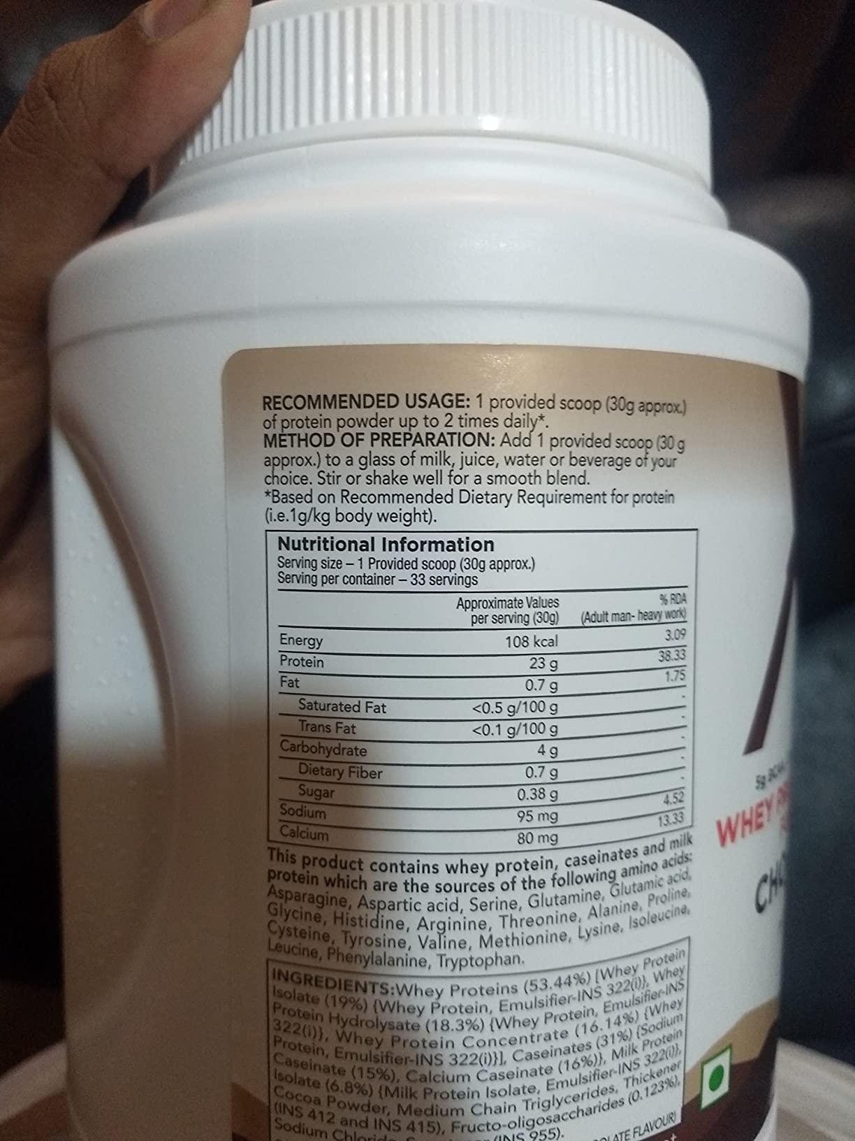 Amway Xs Whey Protein Powder, Chocolate 1KG whey : Amazon.in: Health ...