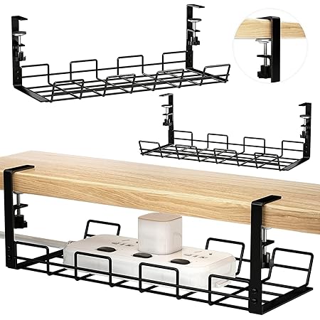 Lannvan Cable Management Bureau - Set de 2 Chemins de Câbles sans ...