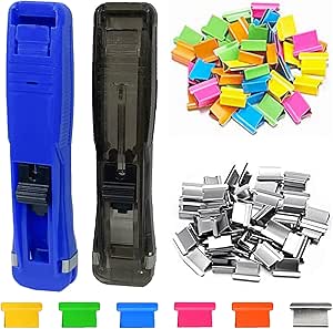 LUCTHY Clam Clip Dispensers with 100pcs Refill Clips, 2pcs Portable ...