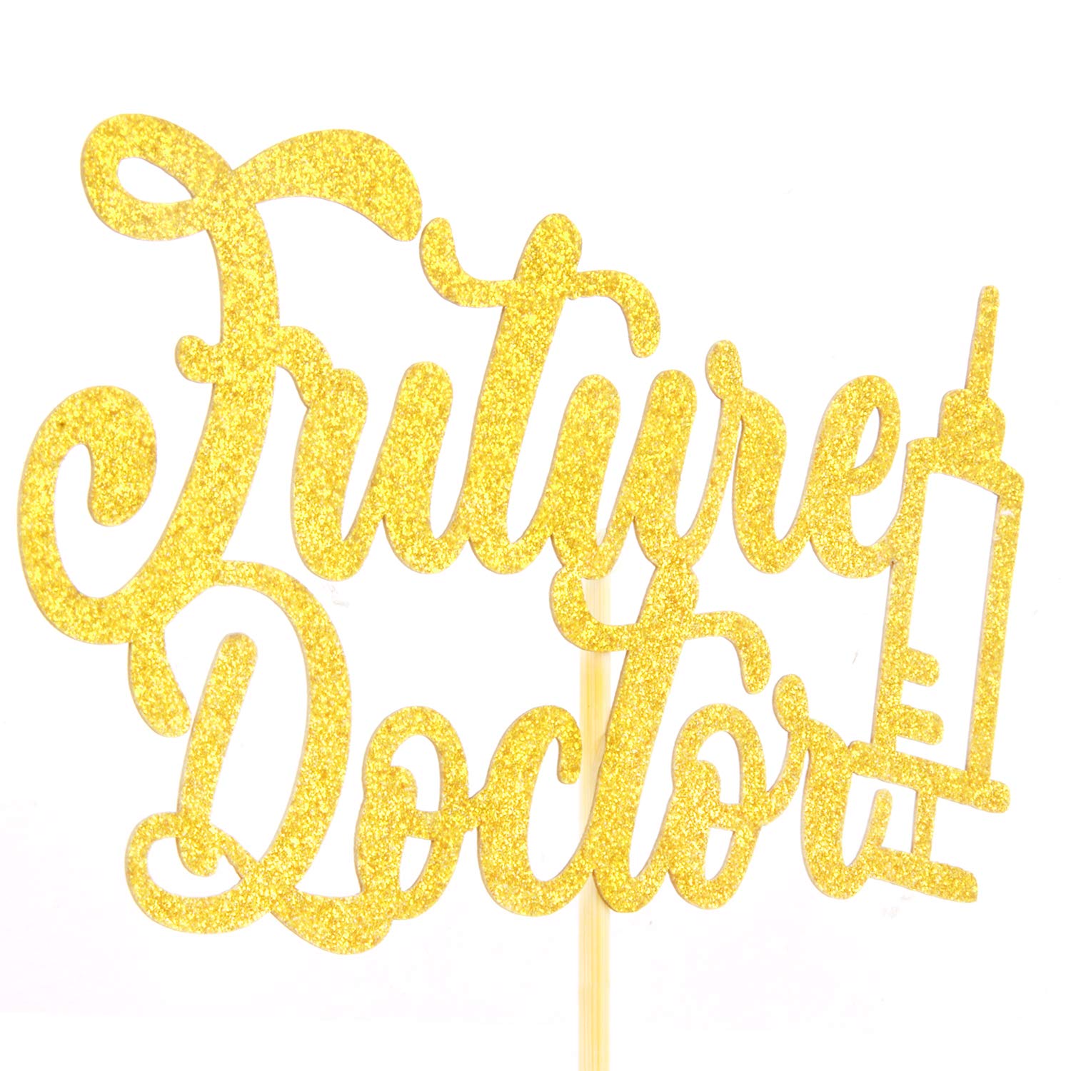 Gold Glitter Future Doctor Cake Topper Congrats Doctor Cake Decorations ...