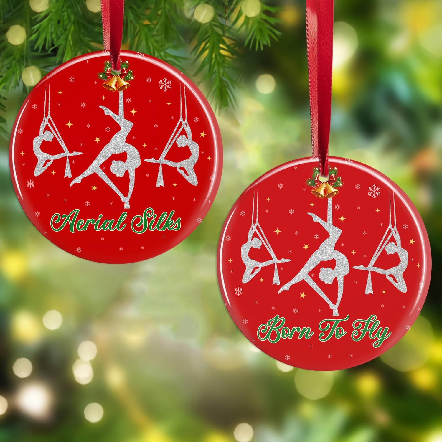 Amazon.com: Aerial Silks Christmas Ornament 2025, Aerial Silk Ornaments ...
