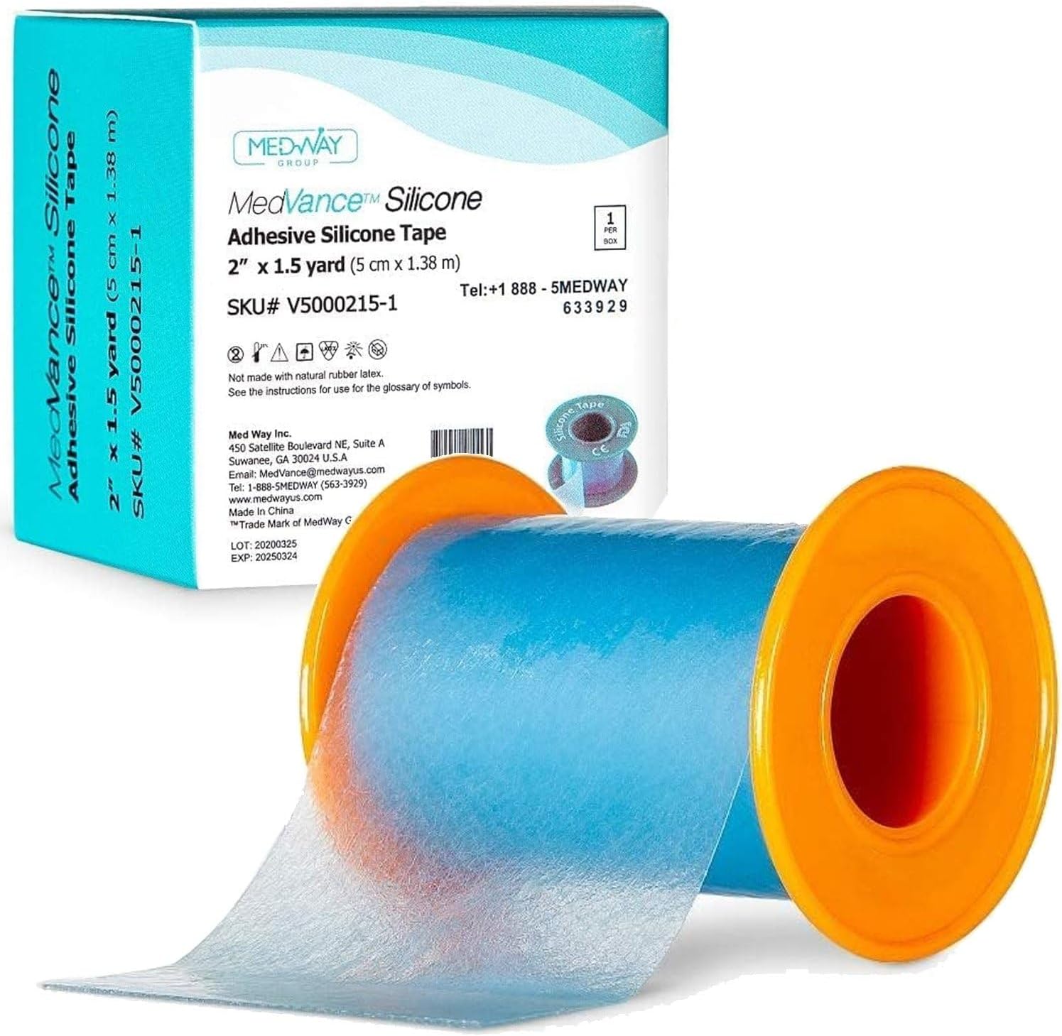 Amazon.com: MedVance Silicone Tape 2" Wide Soft with Perforation and ...