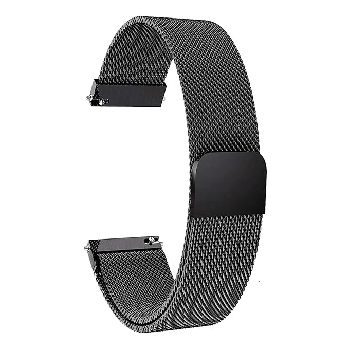 VEROX Stainless Steel 19mm Strap for Smart Watch Strap with Magnetic ...