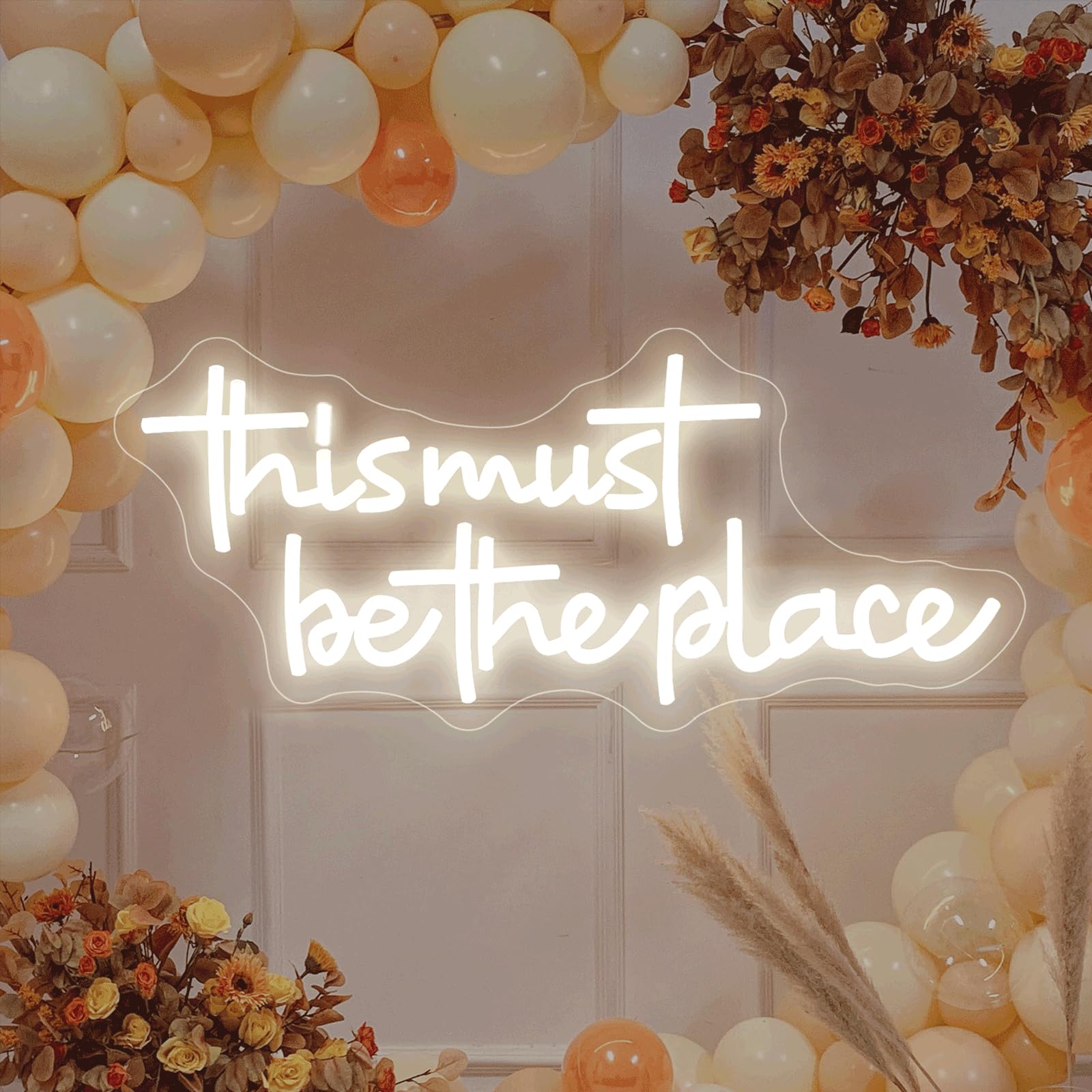 Amazon.com : This Must Be The Place Neon Signs for Wall Decor Dimmable ...