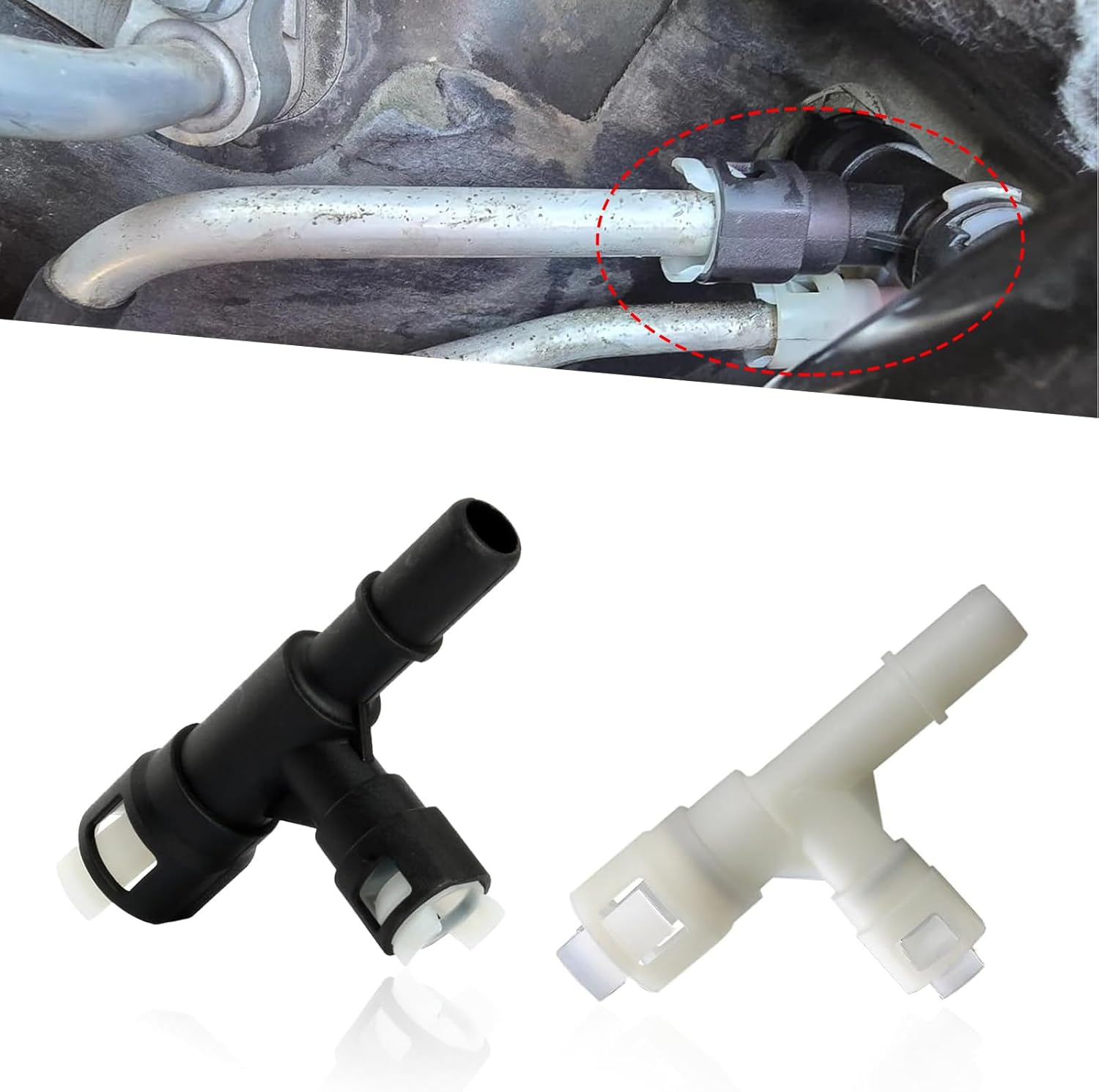 Amazon.com: Arwrilt 2 PCS Car Heater Hose Connector, HVAC Tee Heater ...