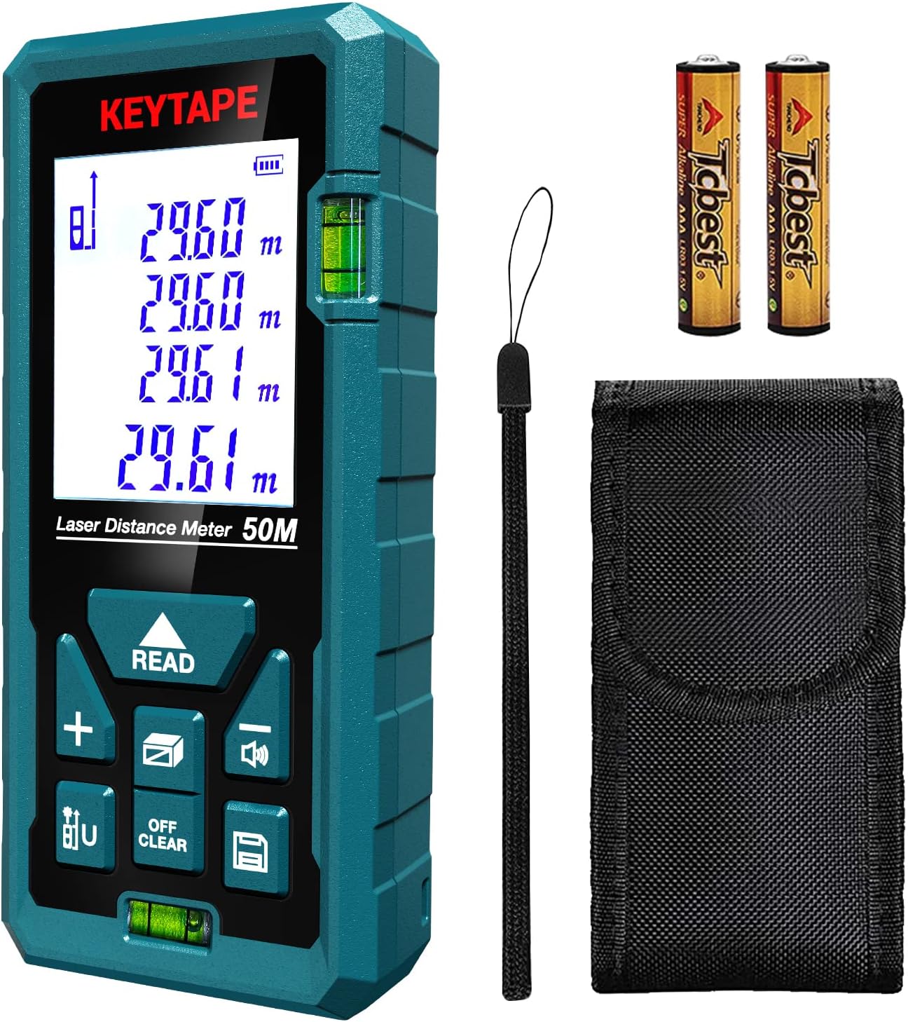 Laser Distance Meter 50m KEYTAPE DT50 Laser measurement Tool 165ft with ...