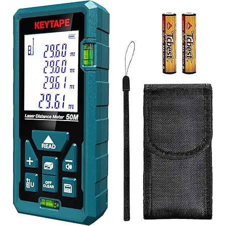 Laser Distance Meter 50m KEYTAPE DT50 Laser measurement Tool 165ft with ...