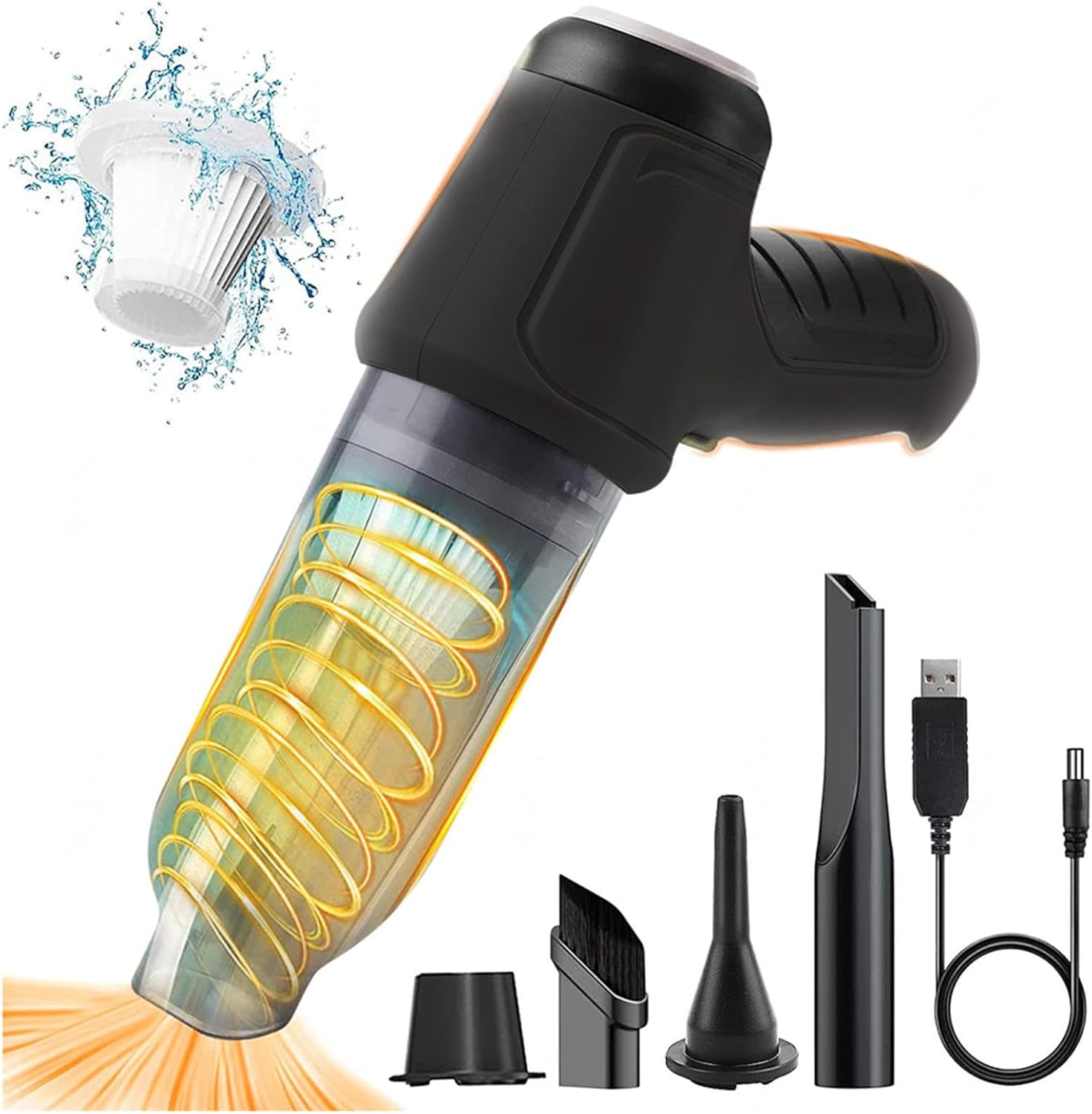 Amazon.com - SKipdr Small Vacuum Cleaner Cordless, 12000pa High Power and USB Charging Cordless ...