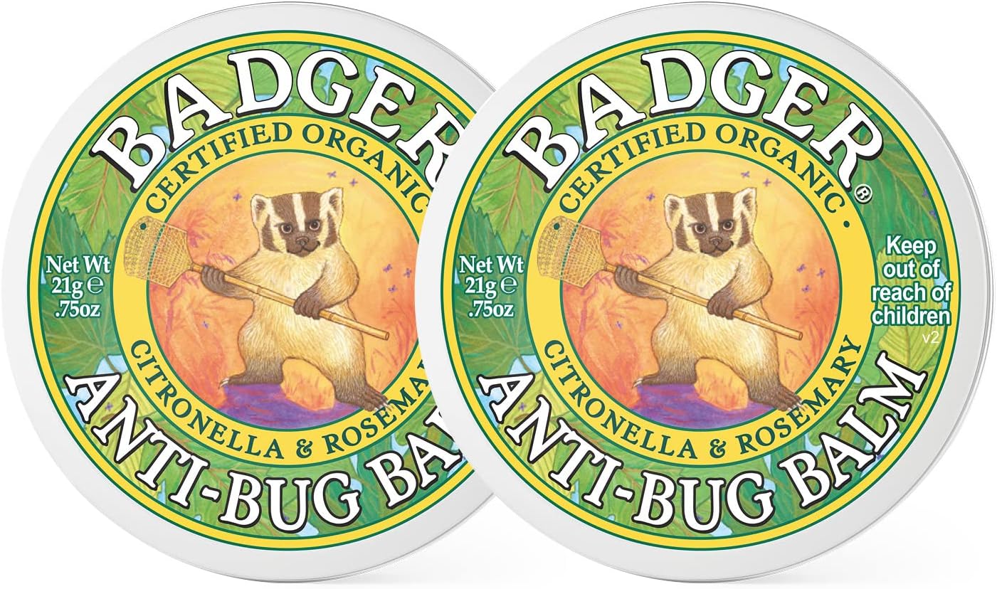 Amazon.com: Badger - Anti-Bug Balm Tin, DEET-Free Mosquito Repelling ...