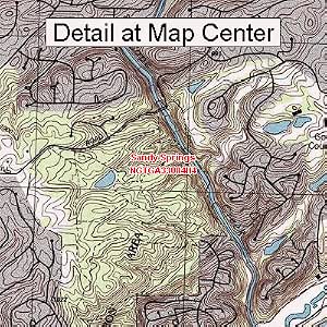 Amazon.com: USGS Topographic Quadrangle Map - Sandy Springs, Georgia ...