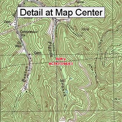 Amazon.com : USGS Topographic Quadrangle Map - Belfry, Kentucky (Folded ...
