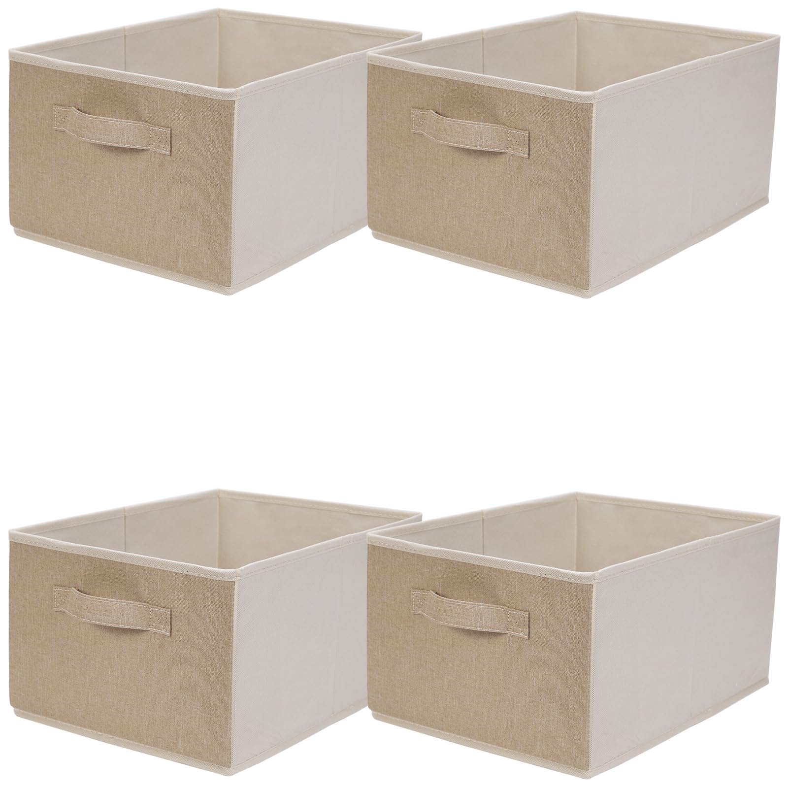 JAKAGO Foldable Wardrobe Storage Boxes 4 Pack, Superior Fabric Wardrobe ...
