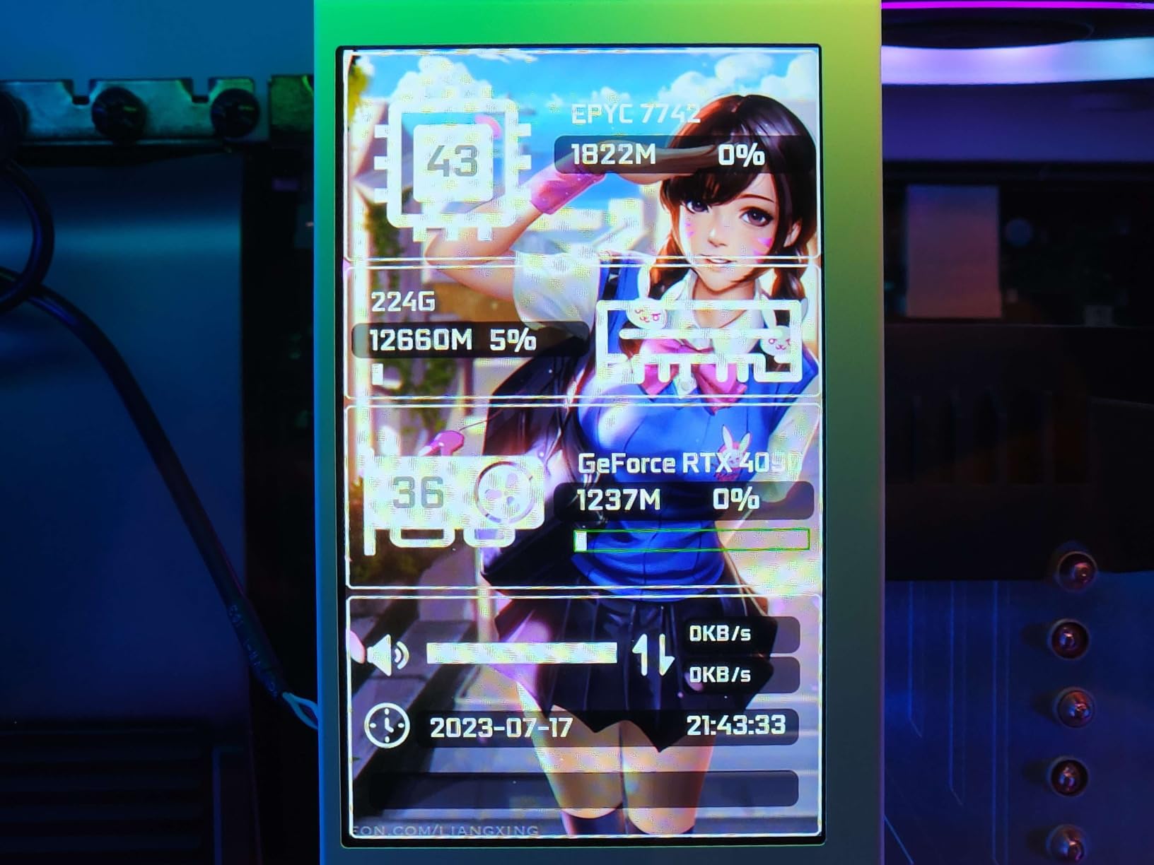 $12/mo - Finance WOWNOVA 5" Computer Temp Monitor (Dynamic Theme ...