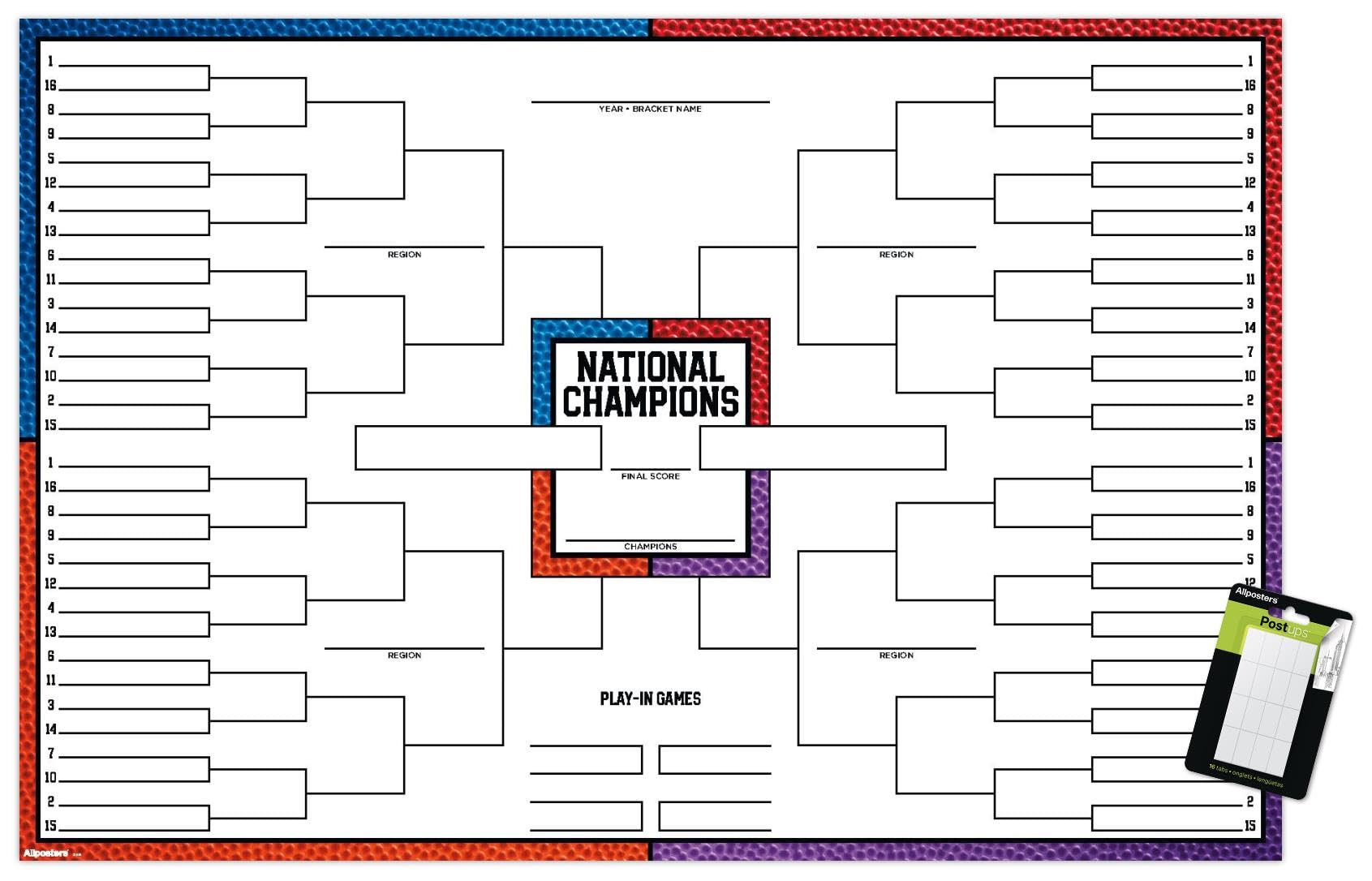 Amazon.com: Trends International Collegiate - 68 Team Bracket Wall ...