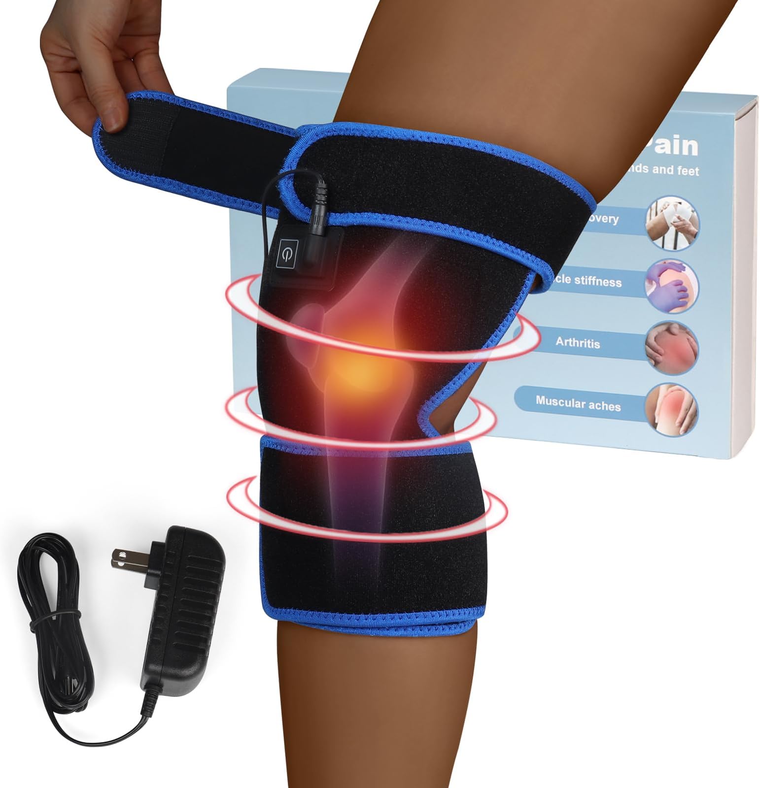 Amazon.com: Heating Pad Heating Pad for Knee, Heated Knee Wrap for Men ...