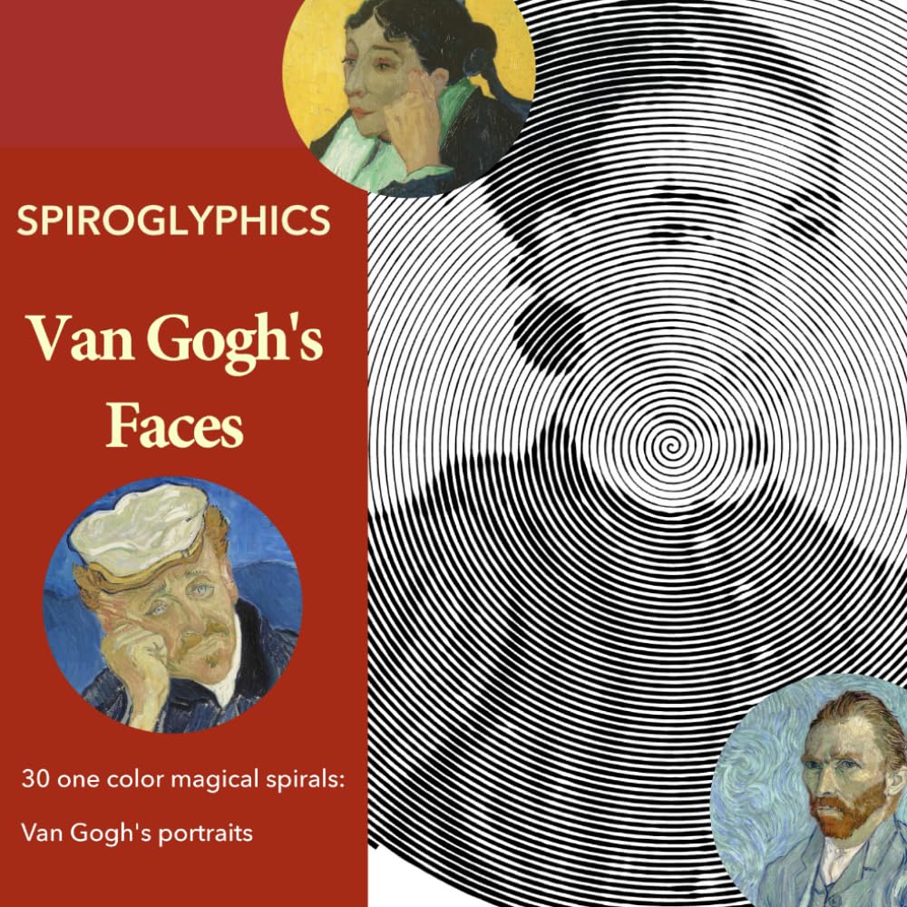 Amazon.com: Spiroglyphics: Van Gogh’s Faces: 30 one color magical ...