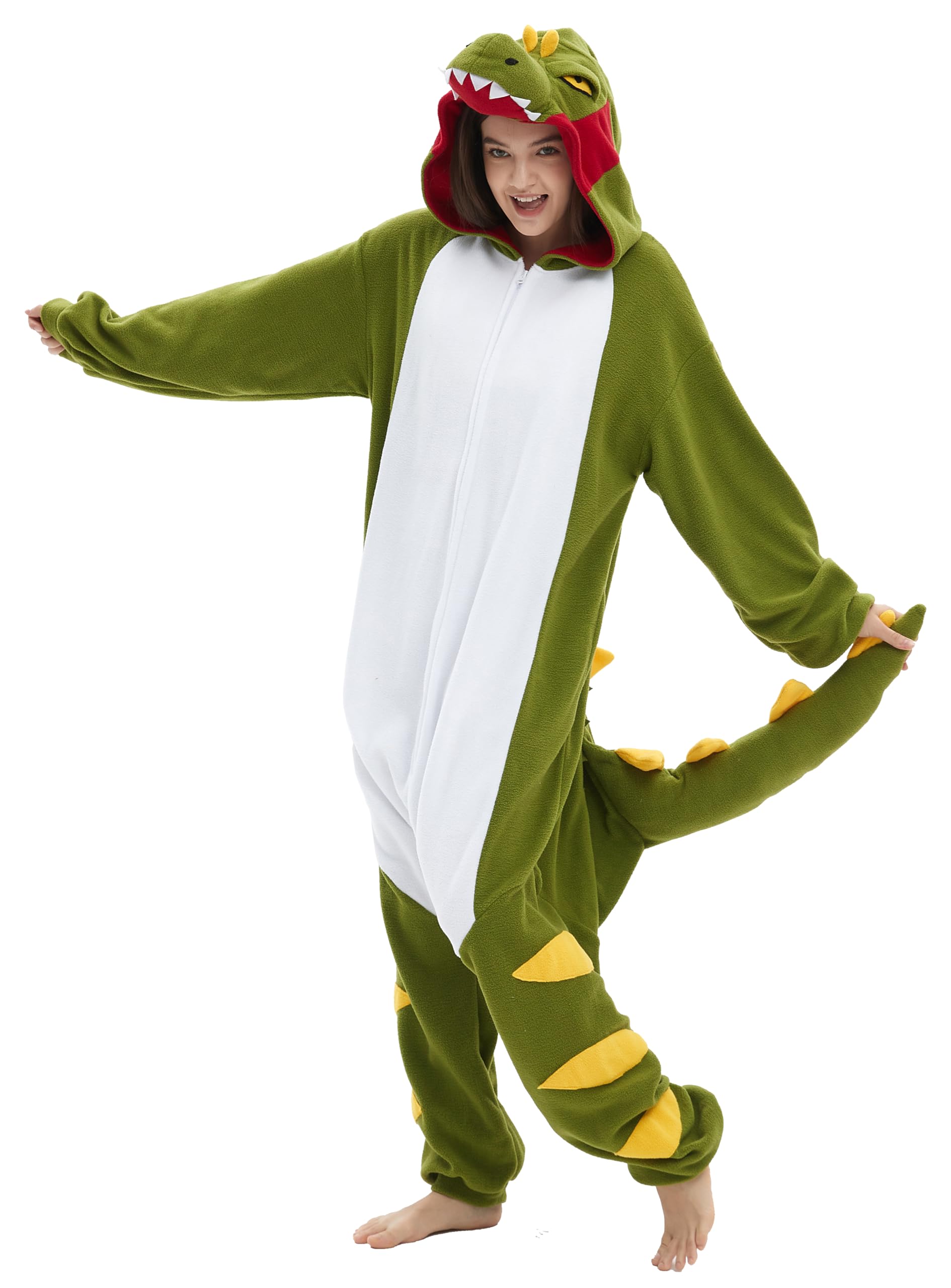 Snapklik.com : Onesie Adult Tyrannosaurus Rex Dinosaur Halloween ...