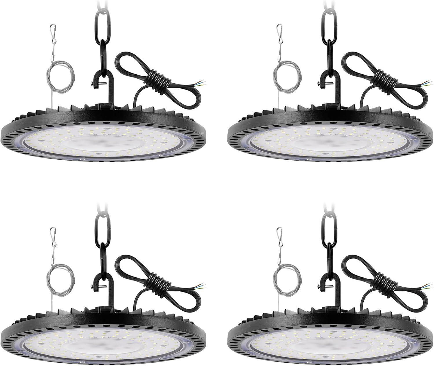 Sararoom 4Packs 100W 110V UFO High Bay Light,10000LM 5000K LED Light ...