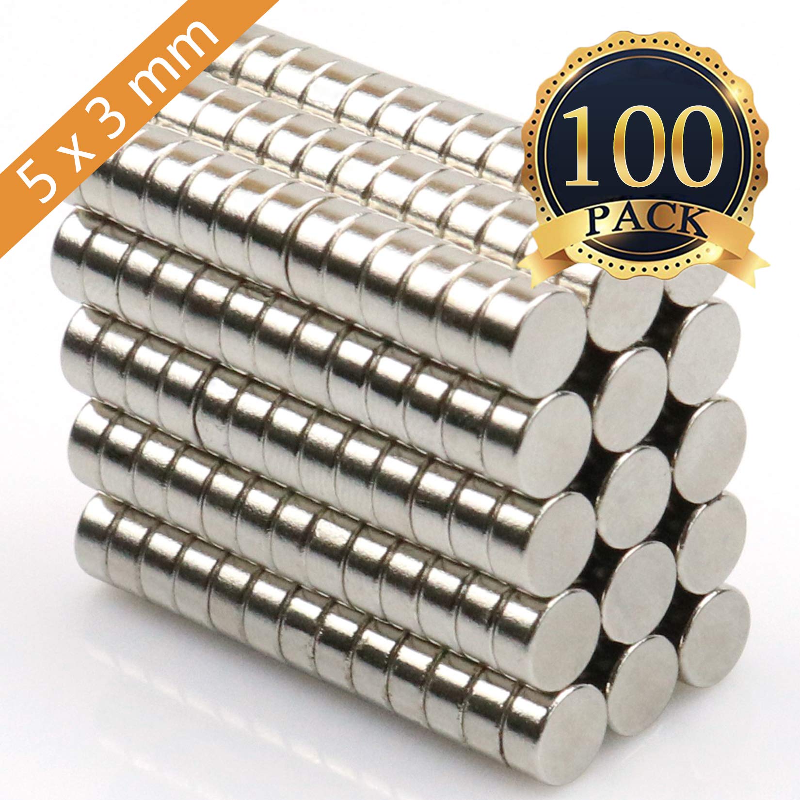 FINDMAG 100 Pcs 5 x 3 mm Multi-Use Fridge Magnets, Magnets for ...