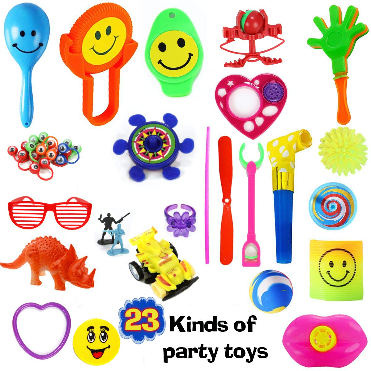 Buy Party Faves 200PC Party Favors for Kids Goodie Bags Carnival Prizes ...