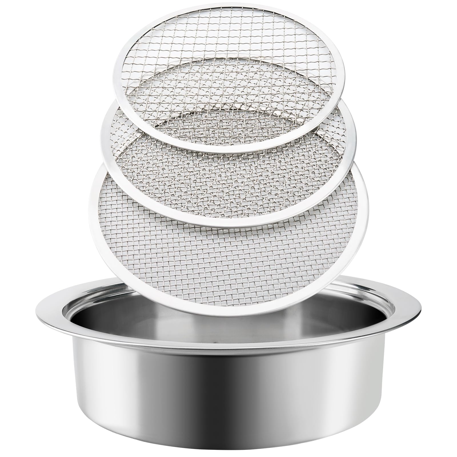 Amazon.com : Soil Sifter Dirt Sifter for Gardening 3PCS Interchangeable ...