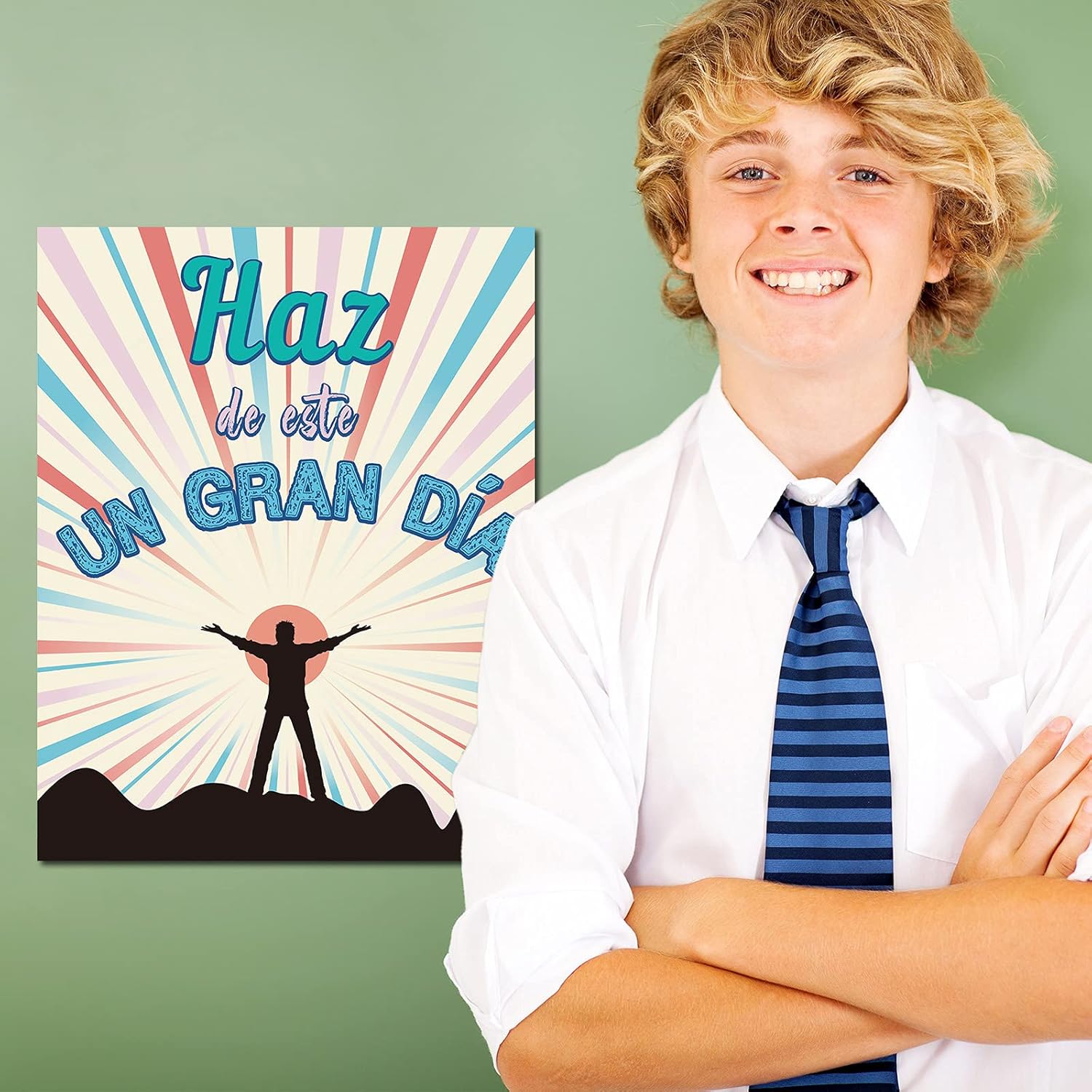 9 Pieces Spanish Classroom Decorations Spanish Motivational Posters for ...