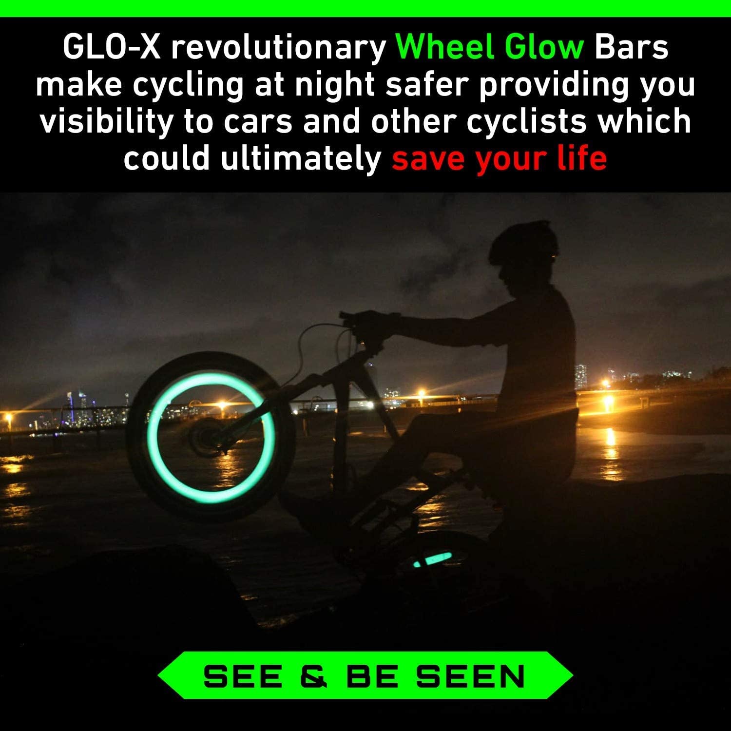 Snapklik.com : GLO-X Wheel Glow Lights For Kids & Adults Bikes