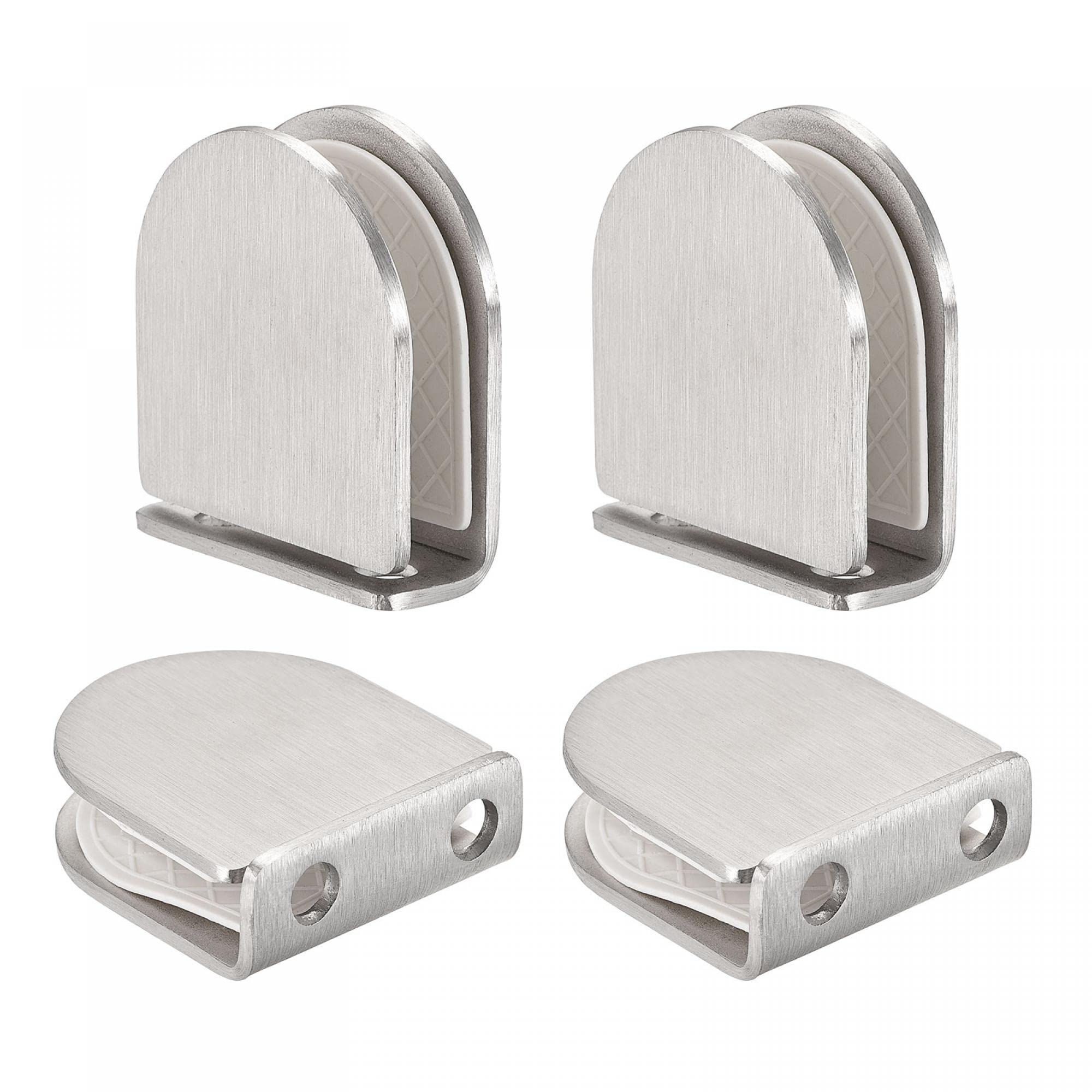 Amazon.com: uxcell Stainless Steel Glass Clamp, 2pcs for 6-12mm ...