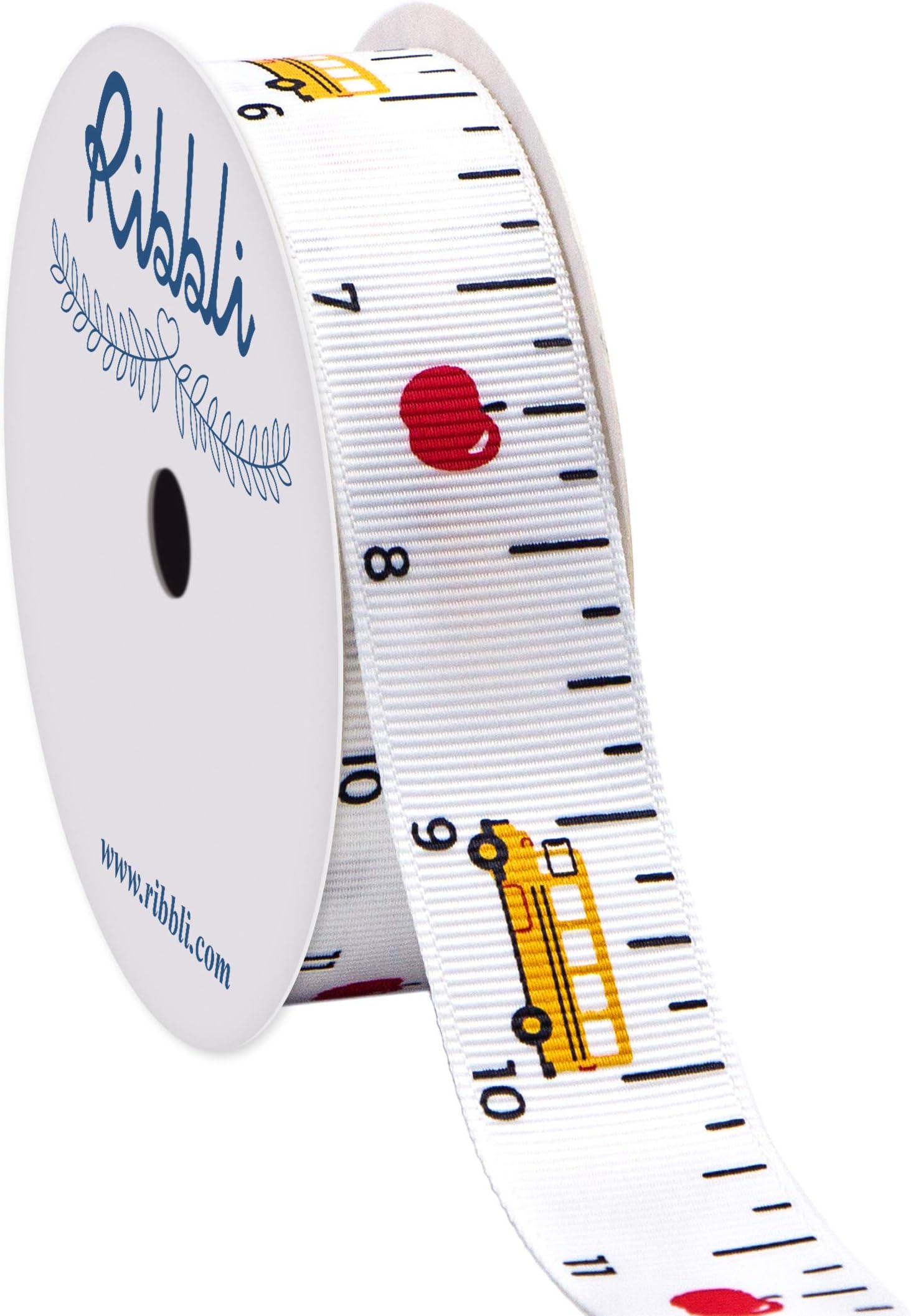 Amazon.com: Hying 2 Rolls Back to School Ribbons for Wreath Bows, 2.5"× ...