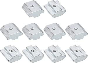 Amazon.com: uxcell T Nuts, 30pcs - Nickel Plated Carbon Steel T Slot Bolts, 4040 Series M3 ...