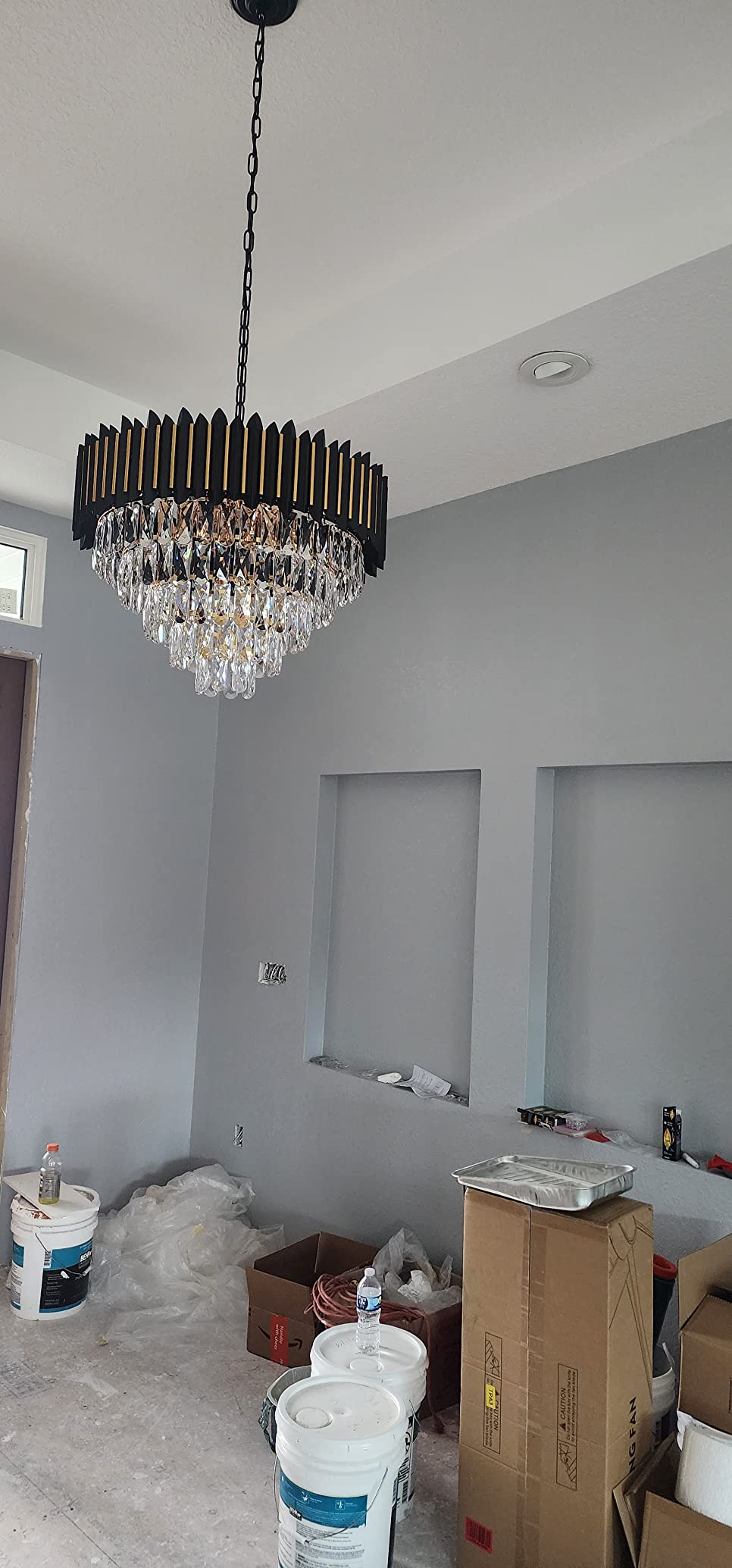 $10/mo - Finance AKDXIRUN Modern Crystal Chandelier 12 Lights Gold ...