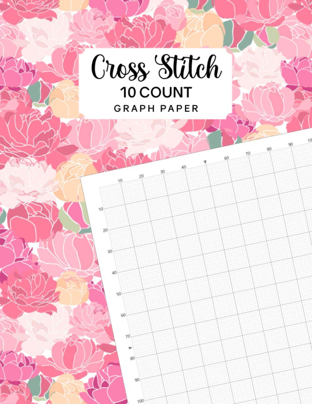Cross Stitch Graph Paper 10 Count: 100 x 140 Squares with Lines Showing ...