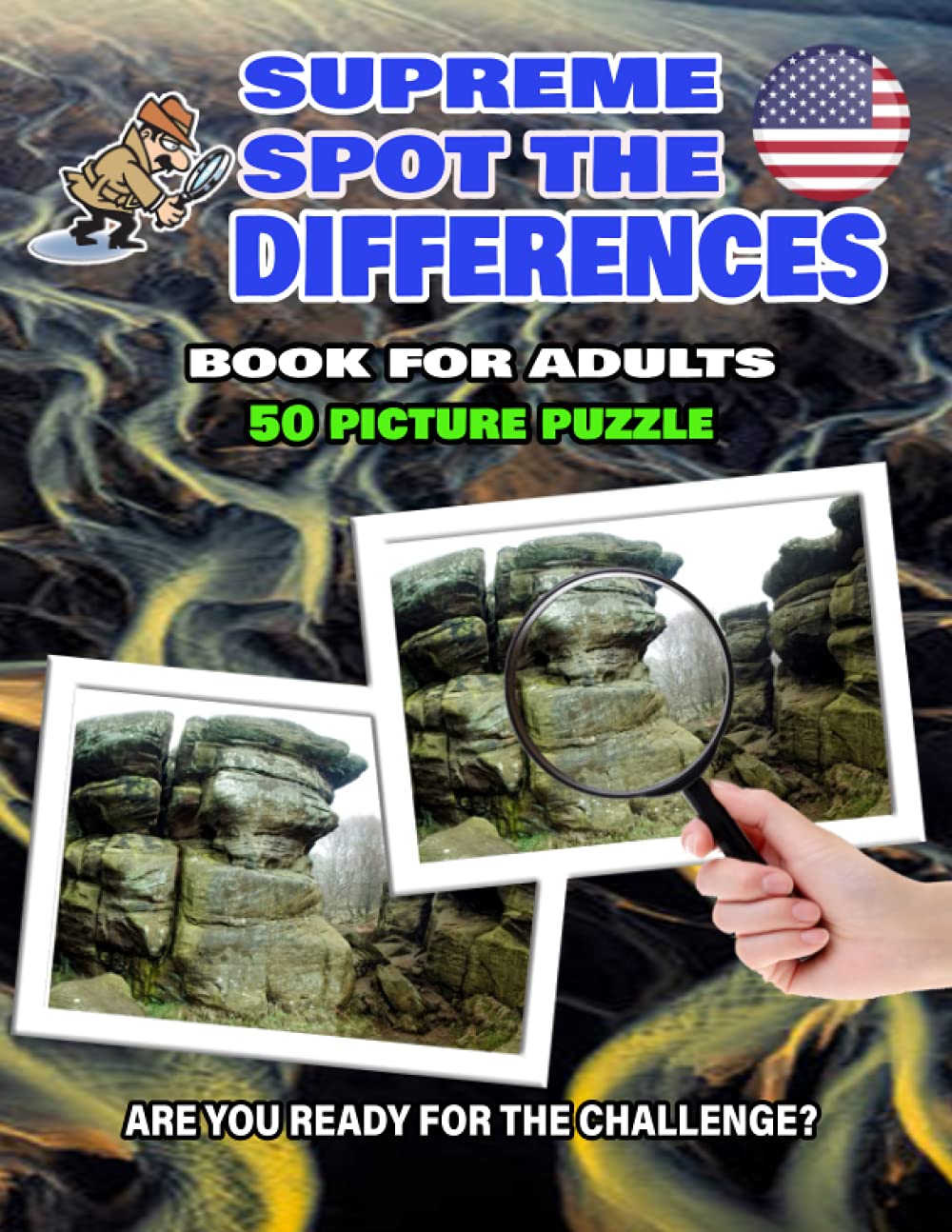 Supreme Spot The Difference Book For Adults 50 Picture Puzzle ...
