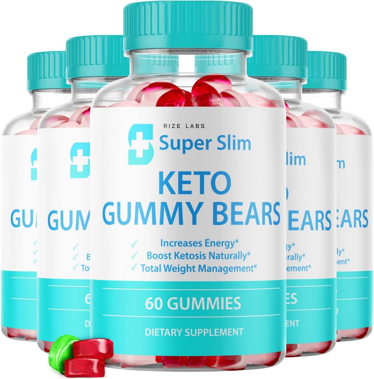 Amazon.com: rize labs (5 Pack) Super Slim Keto Gummy Bears Super Slim ...