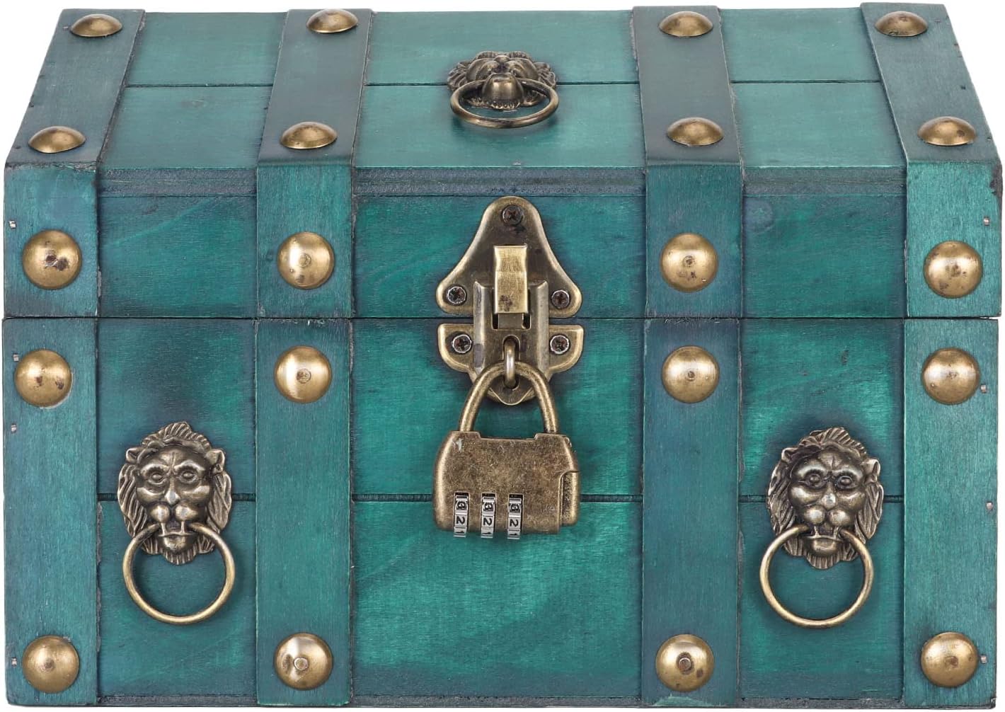 Amazon.com: Nautical Cove Pirate Treasure Chest with Iron Lock and ...