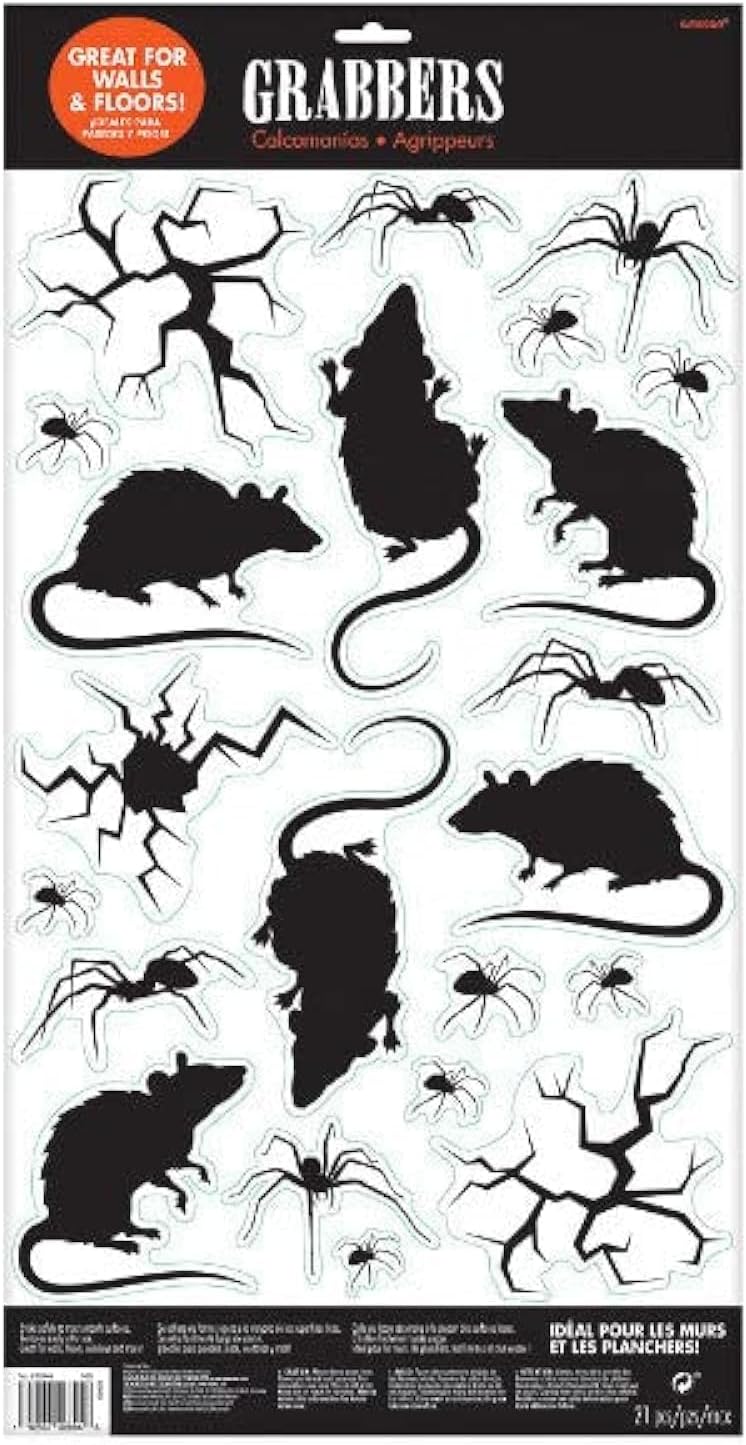 Amazon.com: Amscan Add On Scene Setter Rats/Bugs/Cracks Wall Grabber ...