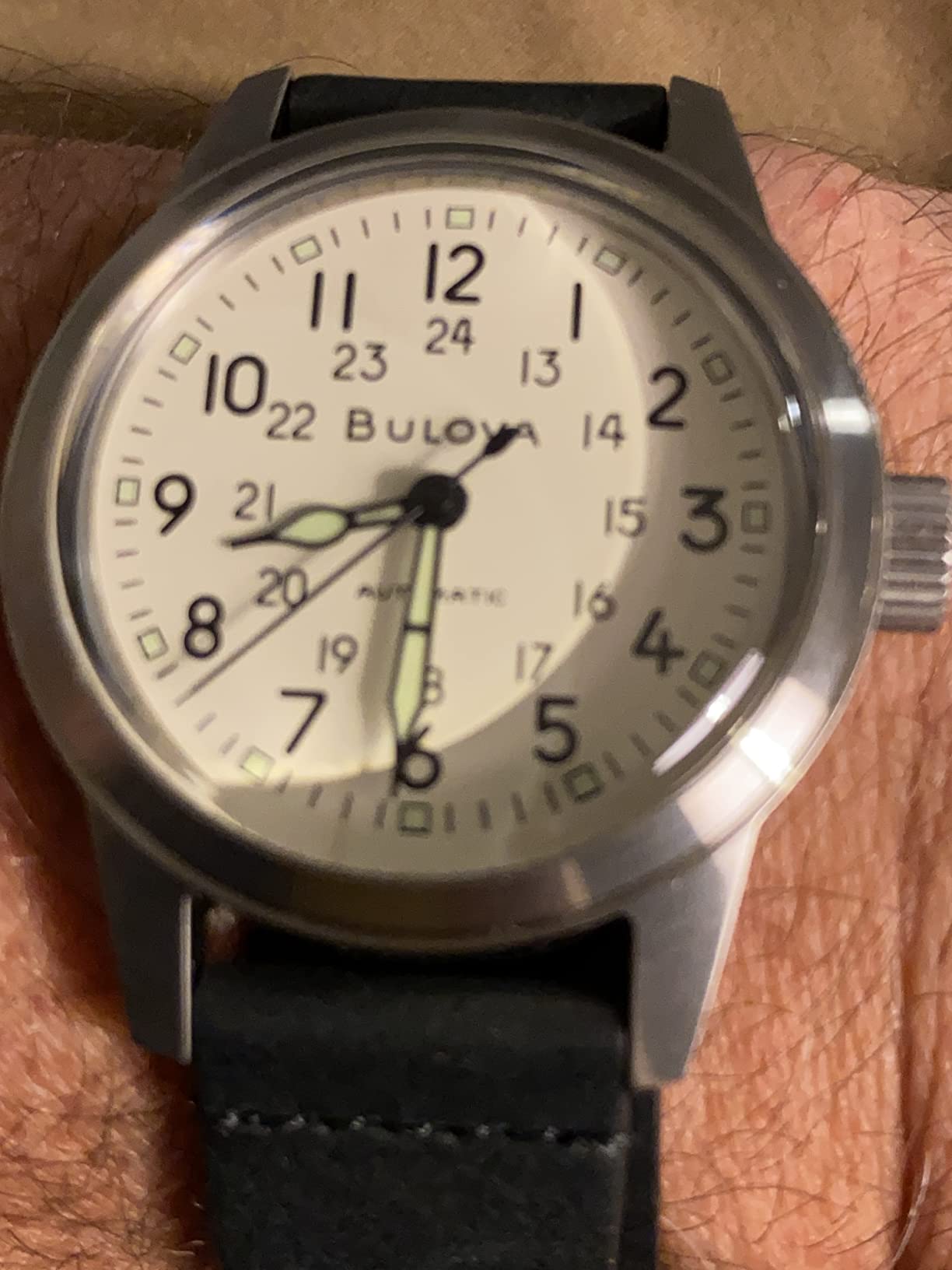 $47/mo - Finance Bulova Men's Military Heritage Hack Stainless Steel 3 ...