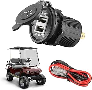 Amazon.com: TechInovat Golf Cart Universal Quick Charge 5V 3.1A Dual ...