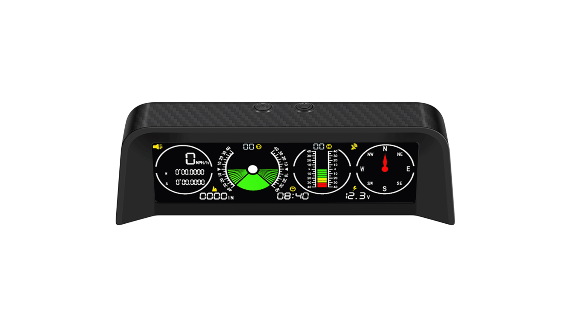 Digital HUD Slope Meter Tilt Gauge Off-road 4x4 & Slope Meter - Digital ...