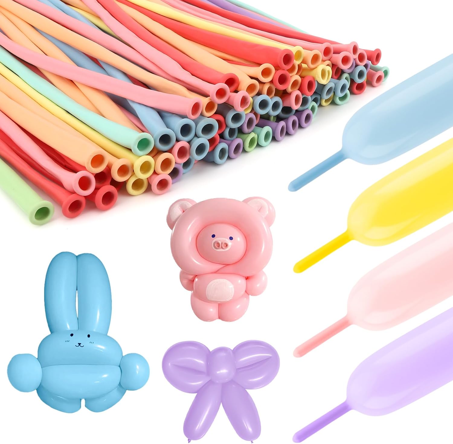 Amazon.com: 260 Balloons, Long Balloons for Tying Balloon Arch ...