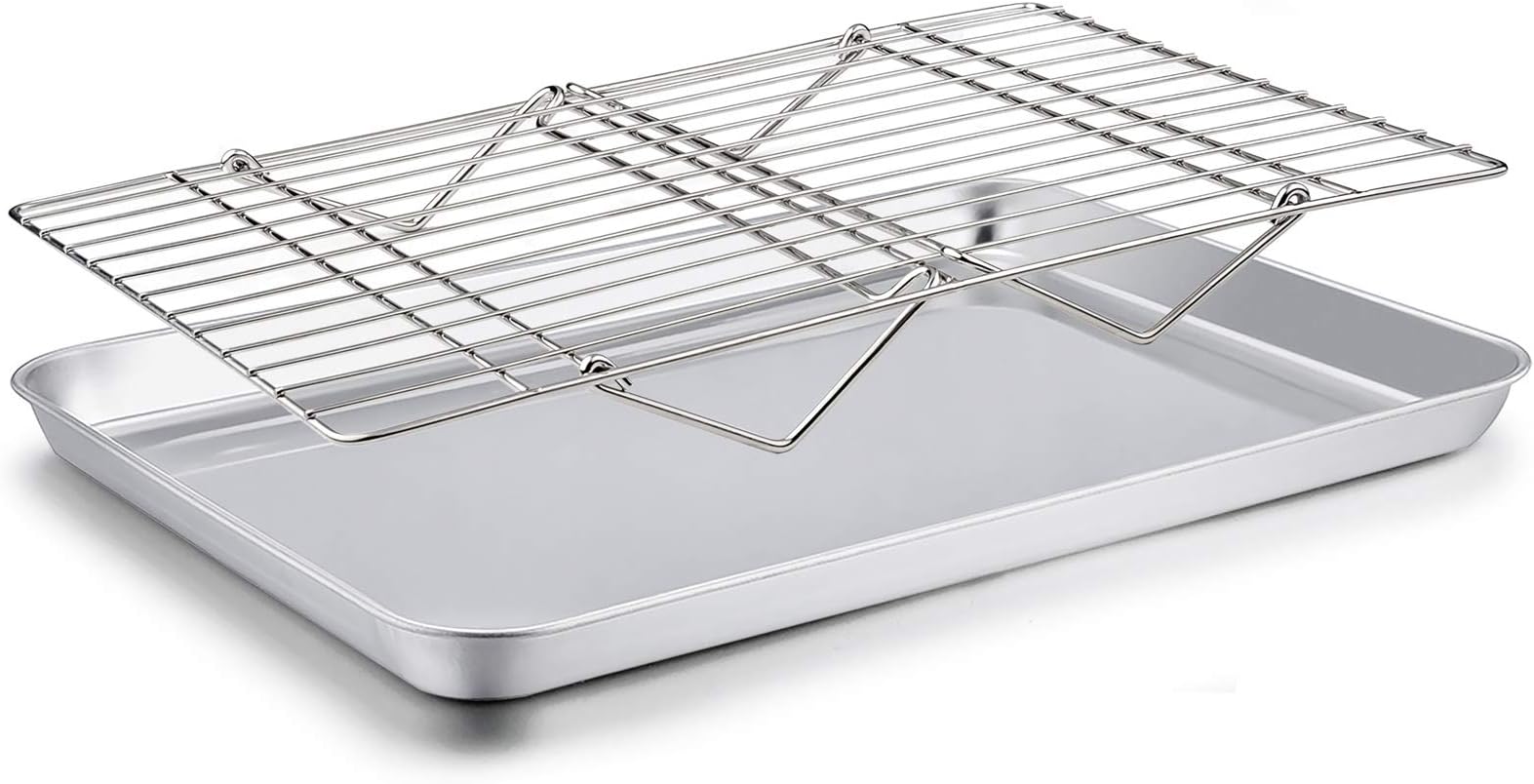 Amazon.com: P&P CHEF 2 Baking Sheets and 2 Cooling Racks Set, Stainless ...