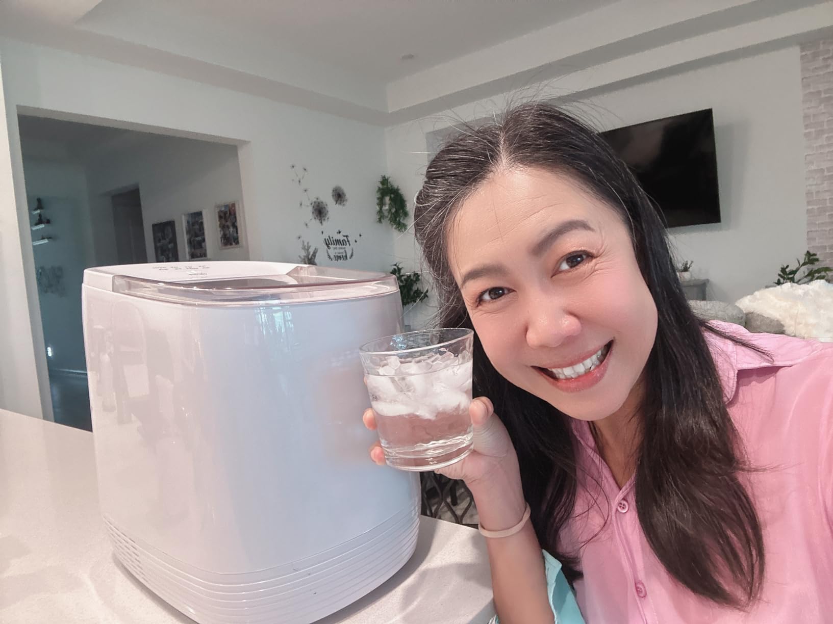 Amazon.com: Countertop Ice Maker with Self-Cleaning, 45lbs/24H, 2 Sizes ...