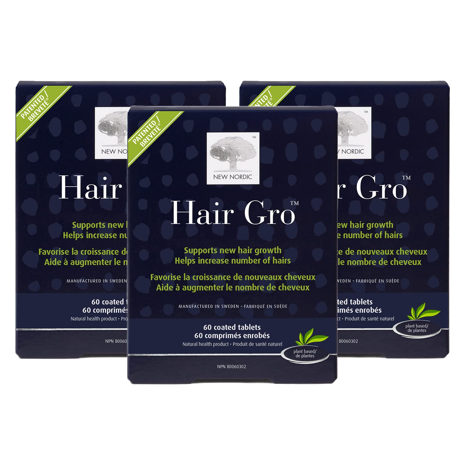 New Nordic Hair Gro - Natural Hair Growth Product with Biotin, Apple ...