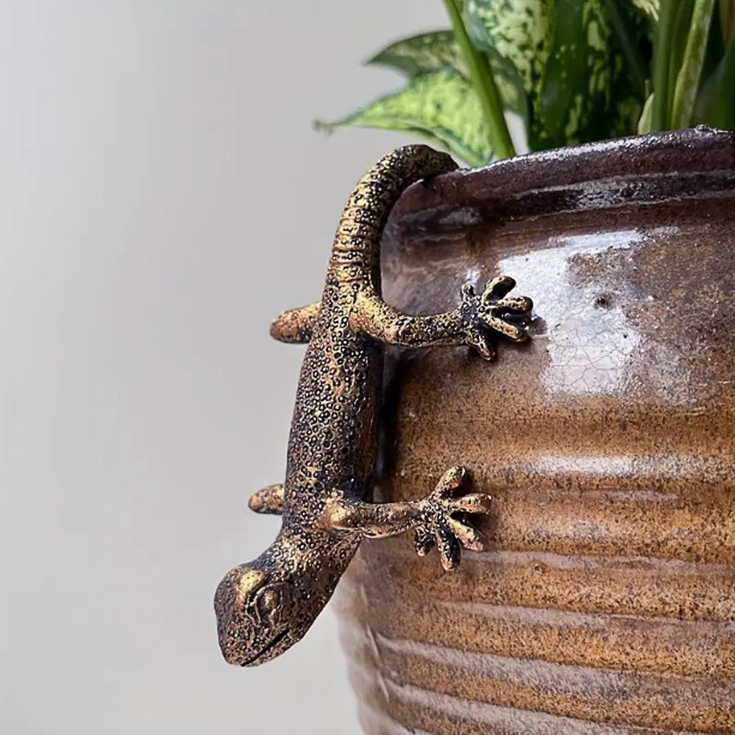 Snapklik.com : Tidsech Whimsical Gecko Plant Decorations For Pots