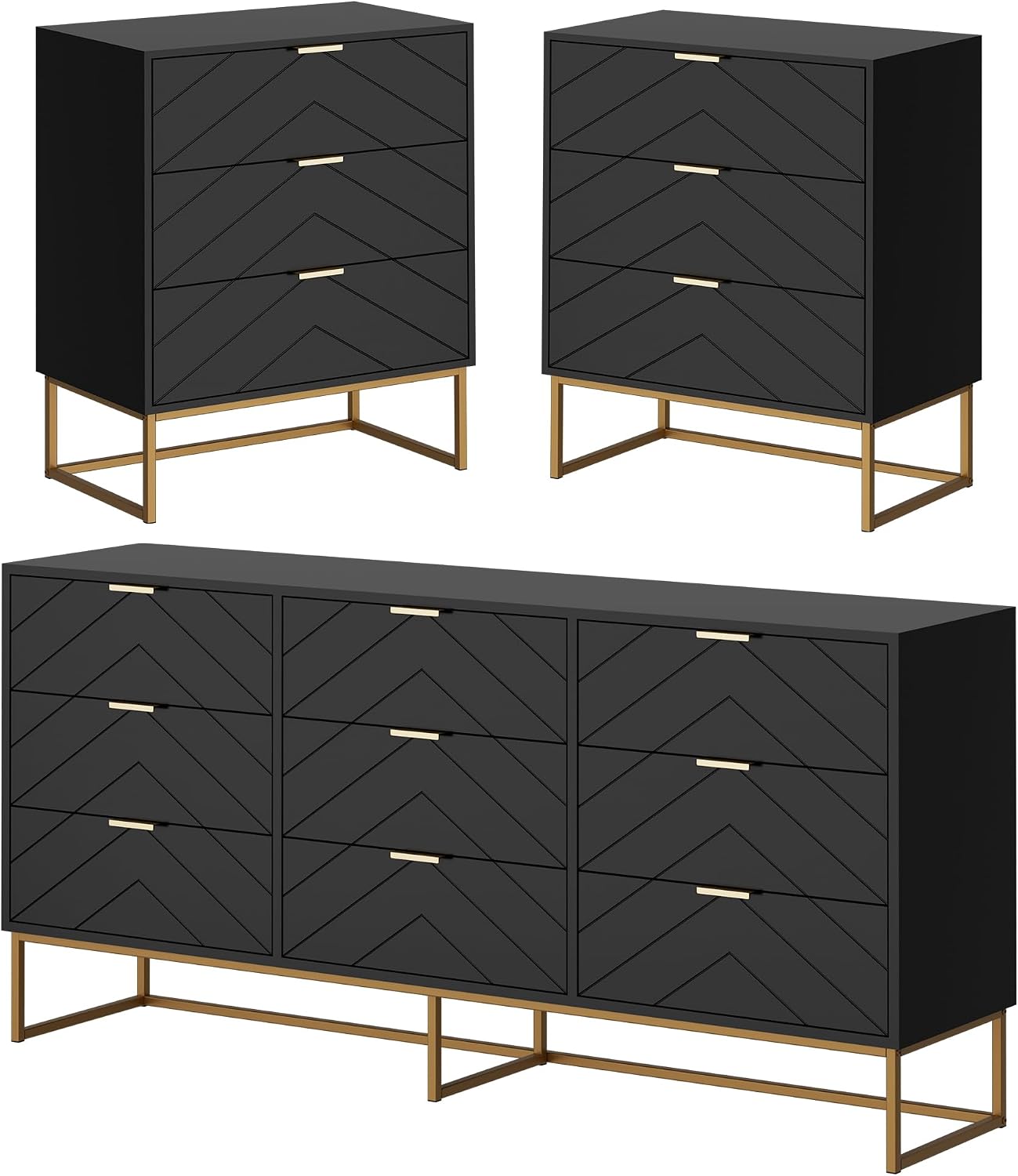 Amazon.com: Scurrty 9 Drawer Chest Storage with 3 Drawers Set for ...