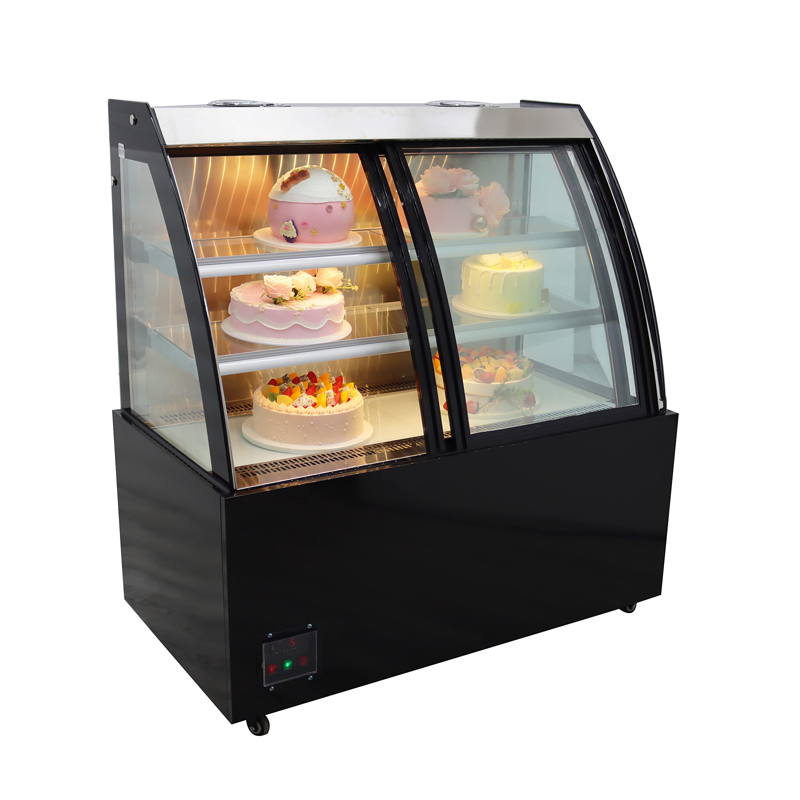 Buy INTSUPERMAI Floor Standing Refrigerated Cake Showcase 47inch ...