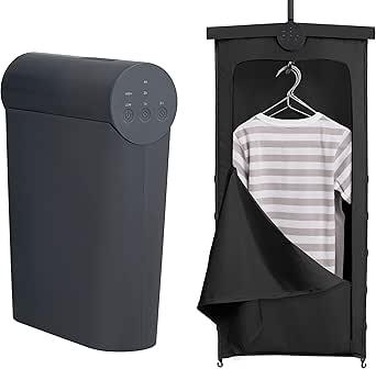 Amazon.co.jp: 【たたむとわずかA4サイズ】±0 プラスマイナスゼロ コンパクト衣類乾燥機 (グレー) XRC-G010 (H) 部屋干し 高温除菌 シワ防止 花粉対策 工事不要 ...